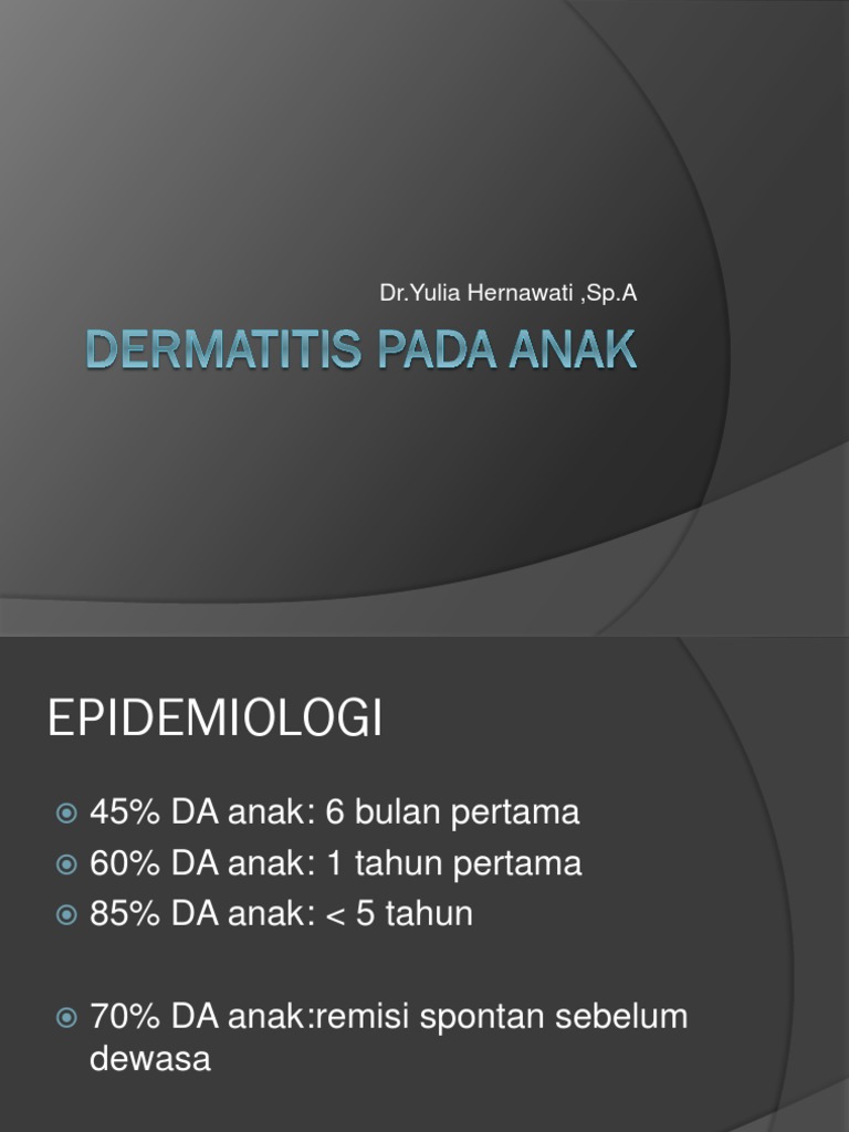Epidemiologi dan Penanganan Dermatitis Atopik | PDF