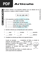 Ficha 4 Concordancia Género y Número | PDF | Adjetivo | Sustantivo