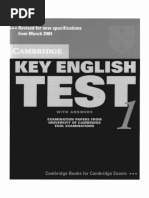 Answer Sheet KET 2020 | PDF