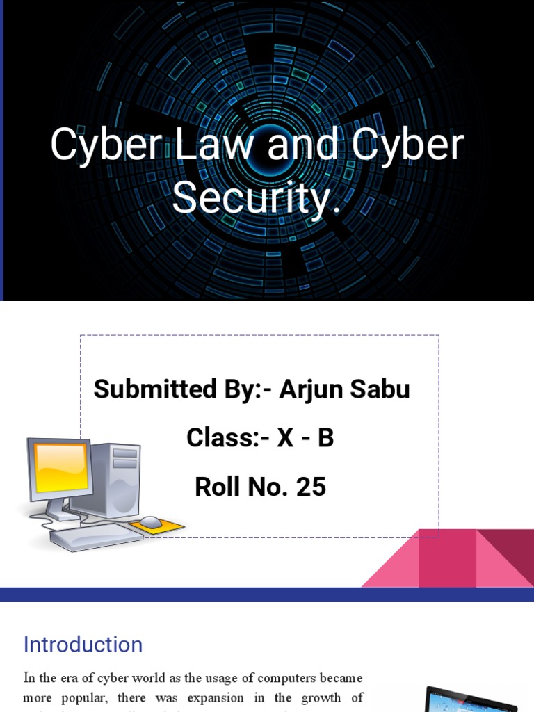 Cyber Law and Cyber Security PDF | PDF | Computer Security | Security