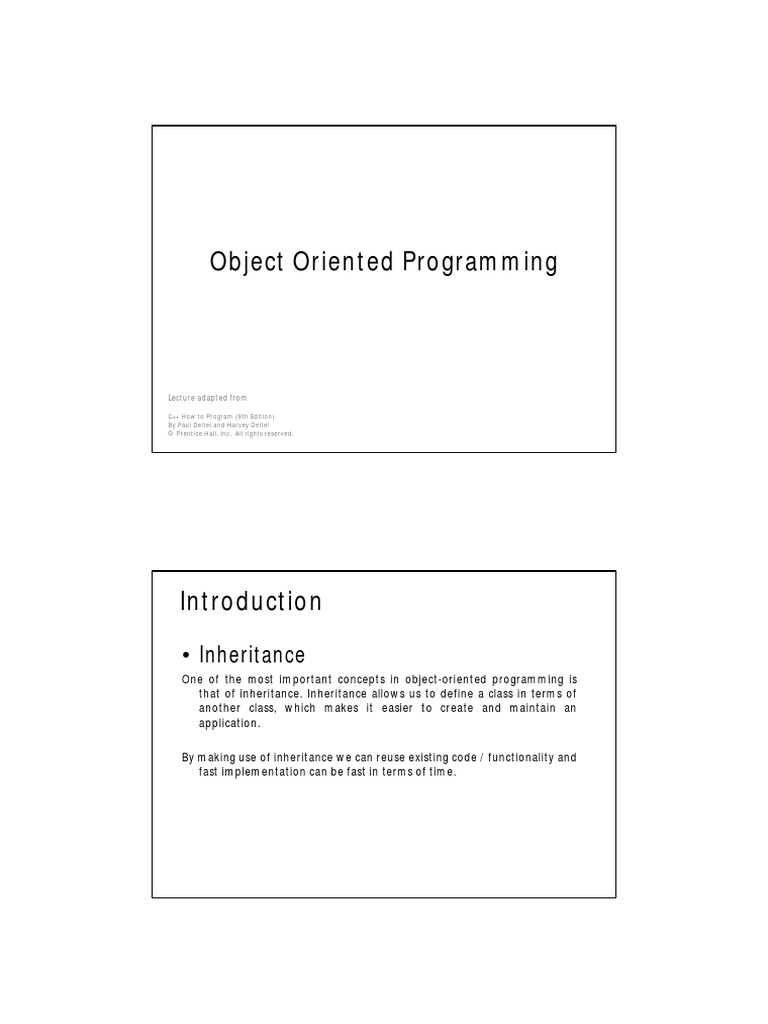 Lec # 04 Inheritance | PDF | Inheritance (Object Oriented Programming ... Lec # 04 Inheritance | PDF | Inheritance (Object Oriented Programming ...