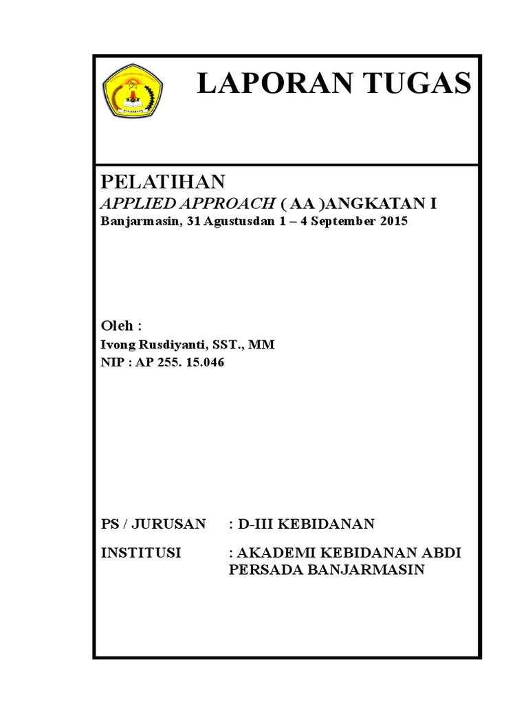 Cover LAPORAN TUGAS | PDF | Sains & Matematika