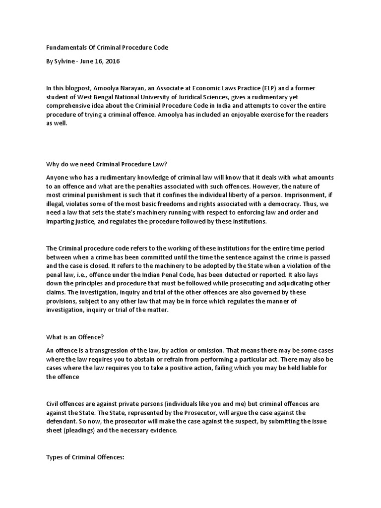 Fundamentals of Criminal Procedure Code | PDF | Magistrate | Pardon