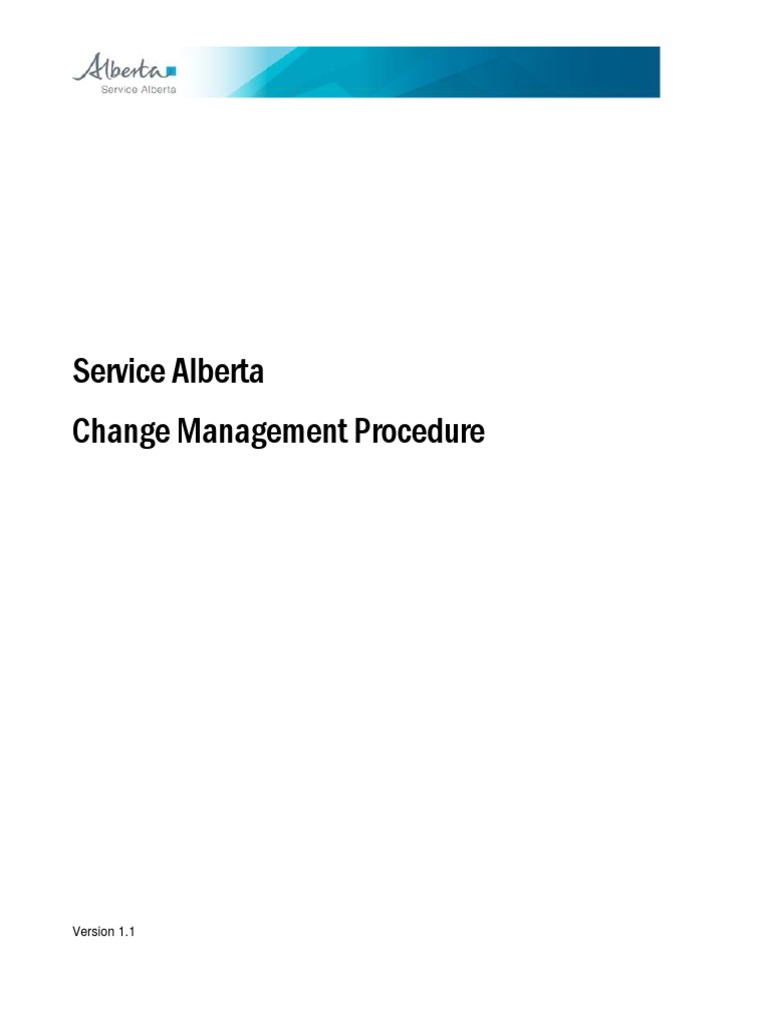SA Change Management Procedures | PDF | Change Management | Emergency