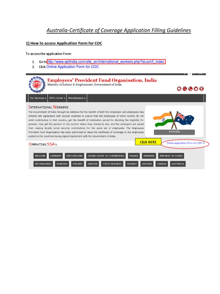 Australia Guidelines To Fill COC | PDF | Passport | Travel Visa