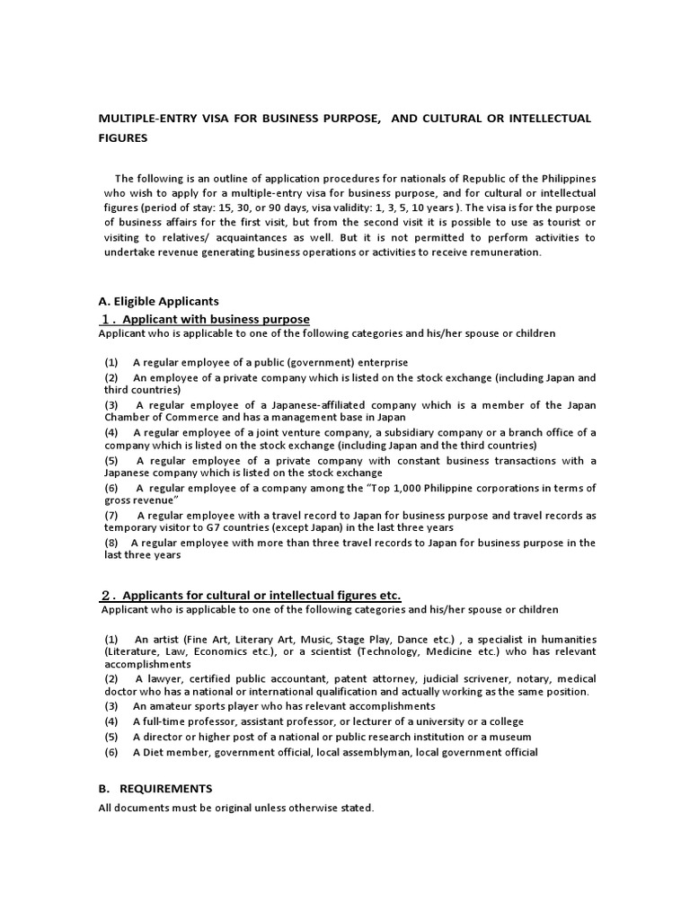 Procedures For Japanese Visa | PDF | Travel Visa | Passport