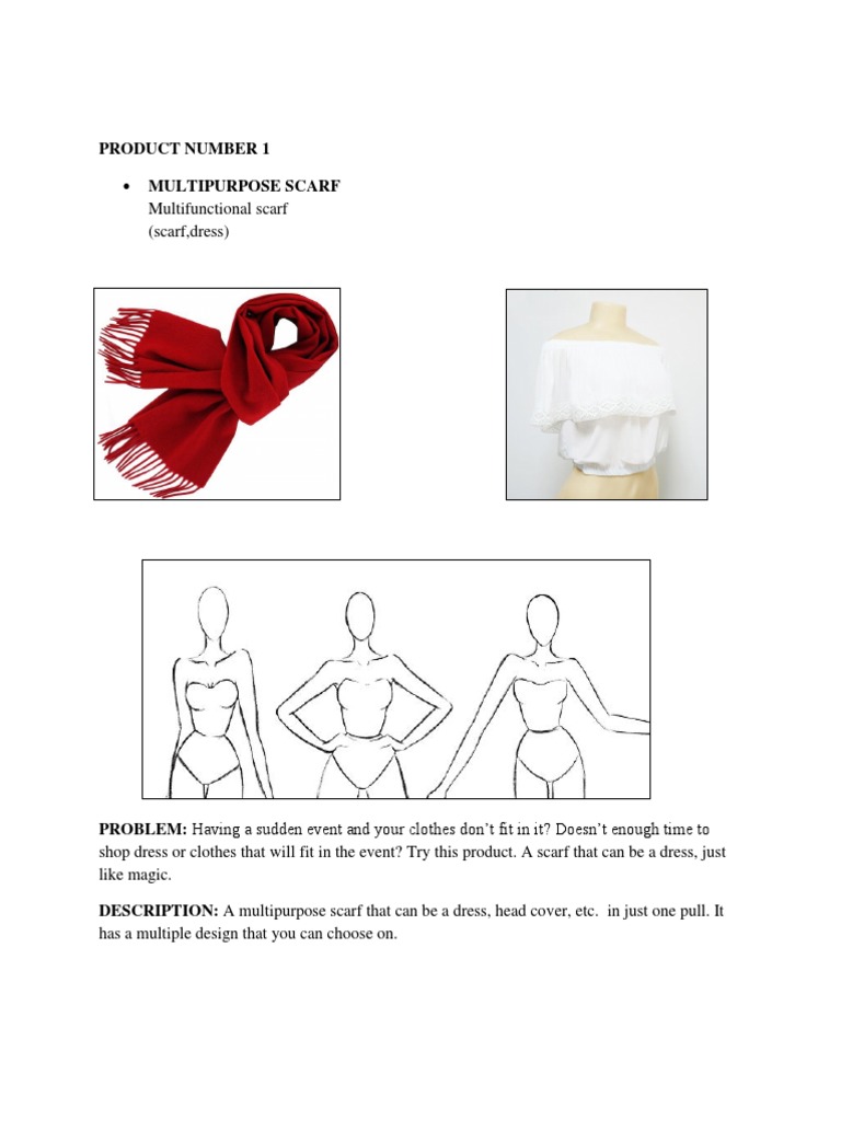 Versatile Multipurpose Scarf Design | PDF