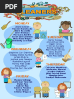 Classroom Officer Roles and Chart | PDF | Anthropometry | Public Health