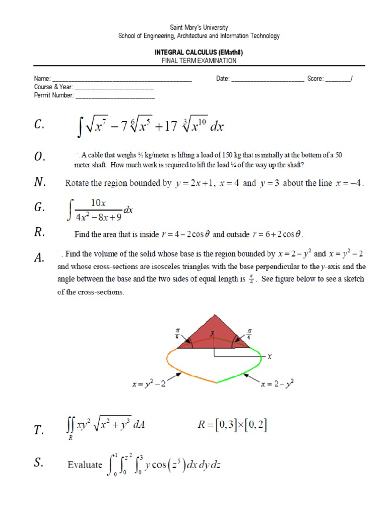A Comprehensive Assessment of Integral Calculus Concepts and ...