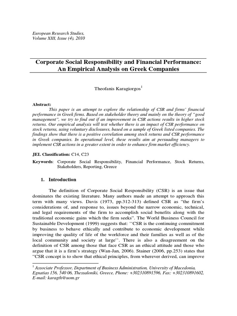 CSR in Hotel | PDF | Corporate Social Responsibility | Errors And Residuals