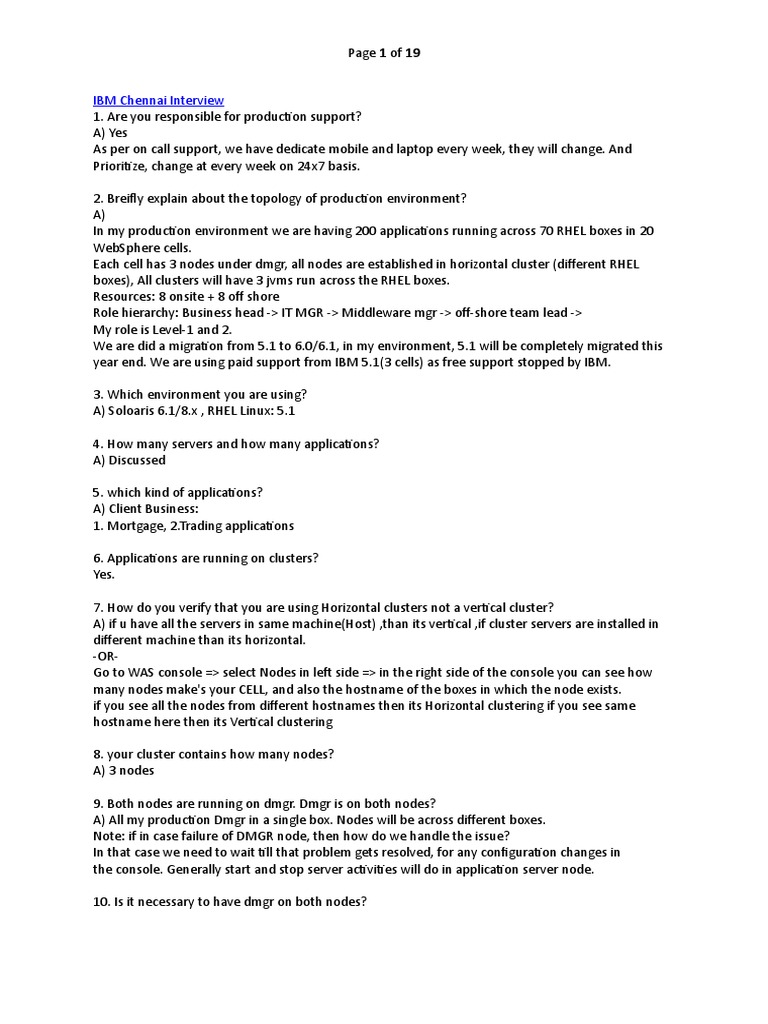 Ibm Websphere Application Server Interview Questions Pdf Application Server Web Server