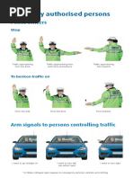 Traffic Hand Signals | PDF