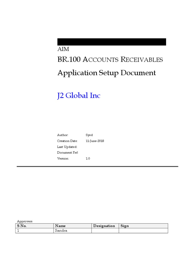 BR100 Accounts Receivables | PDF | Receipt | Invoice