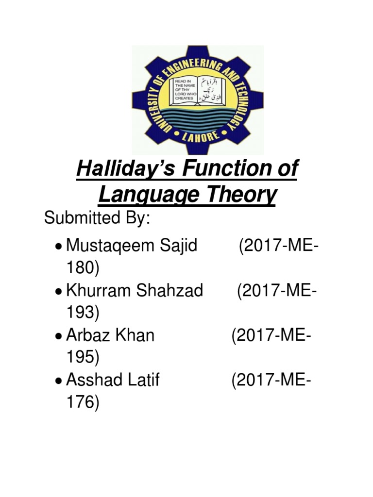 Halliday's Function of Language Theory | PDF | Language Development ...