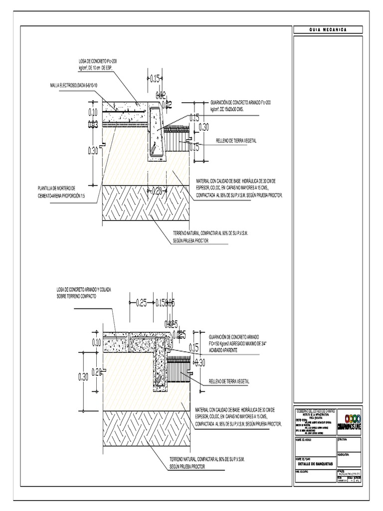 Detalle Banqueta | PDF