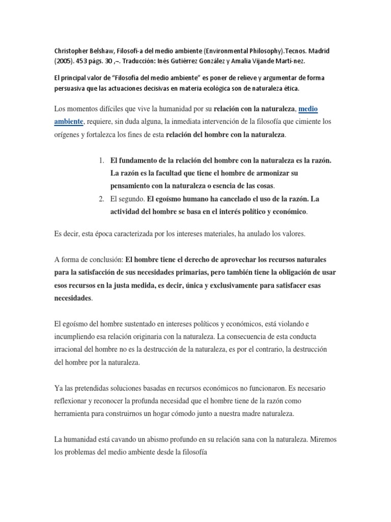 Christopher Belshaw | PDF | Ozono | Contaminación
