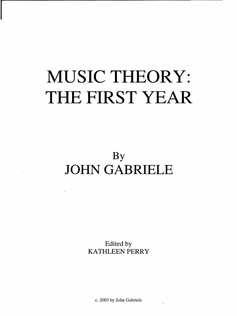 Theory Workbook Complete PDF | PDF | Chord (Music) | Interval (Music)