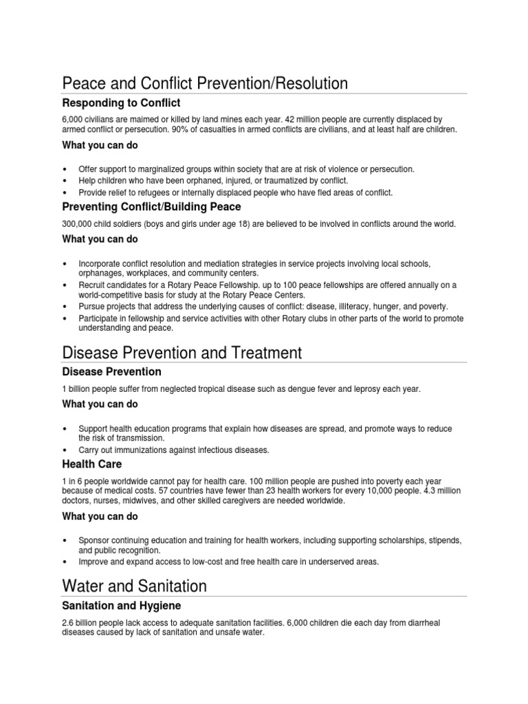 Peace And Conflict Prevention Pdf Drinking Water Sanitation