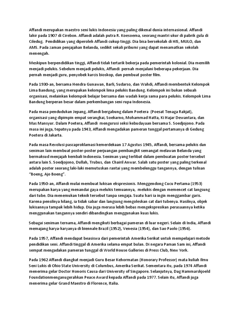 Affandi | PDF