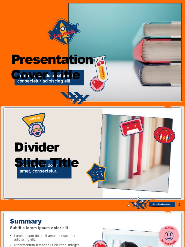Presentation Cover Title | Text | Business