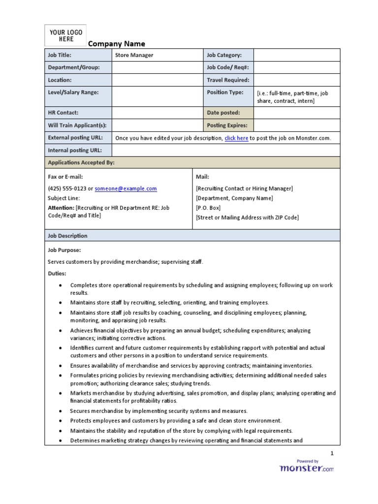 JD Sample | PDF | Computing | Merchandising