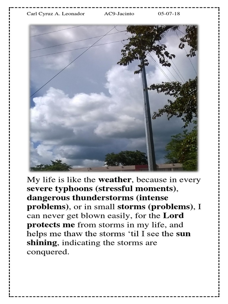 My Life Is Like A Thunderstorm | PDF