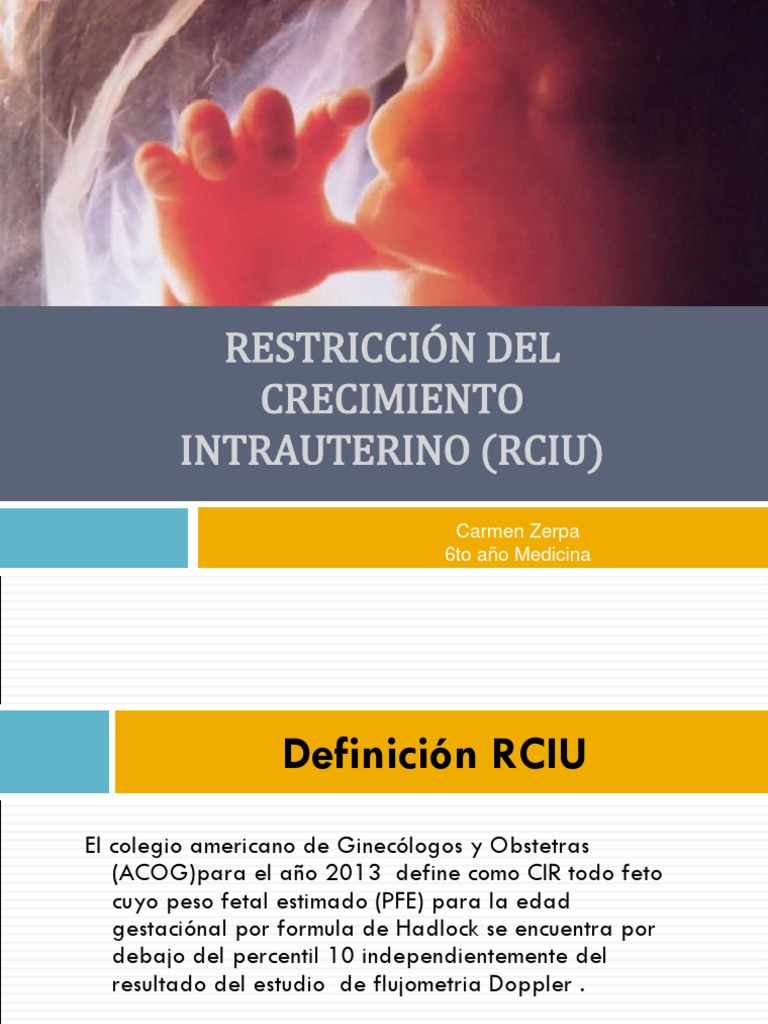 RCIU | PDF | Feto | Placenta