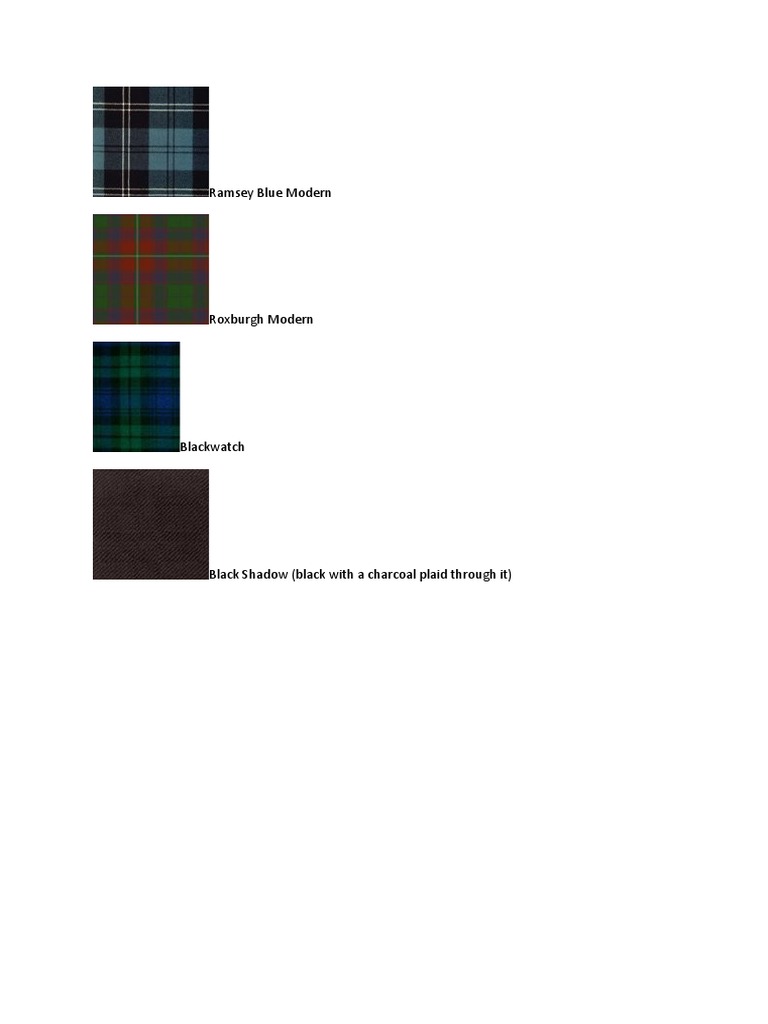 Tartans | PDF