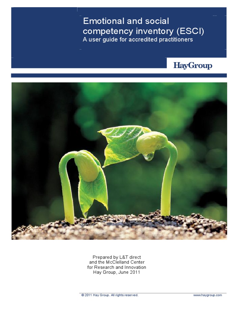 Emotional and Social Competency Inventory (ESCI) PDF | Download Free ...