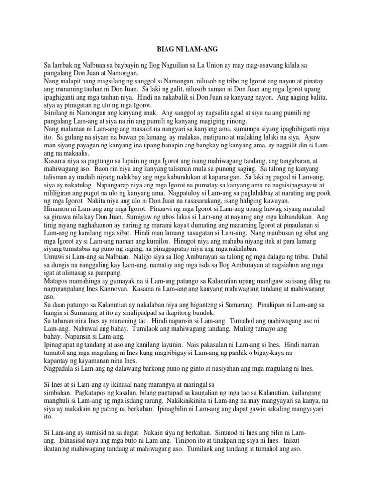biag ni lam ang