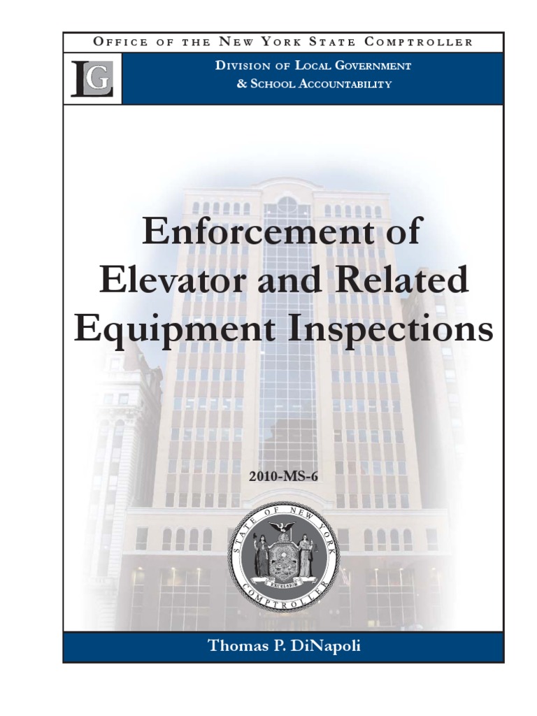 Elevator Inspections FINAL | PDF | Regulatory Compliance | Audit