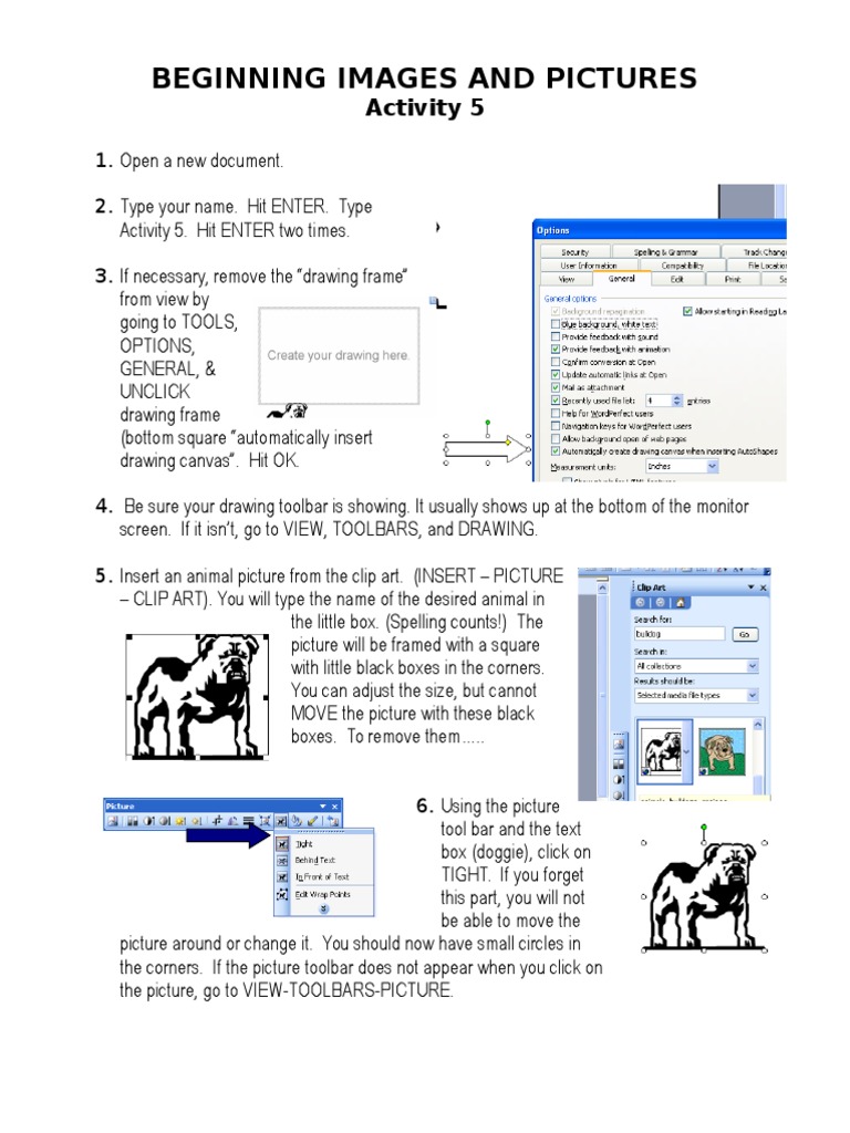 Microsoft Word Activity | Download Free PDF | Drawing | Art Media