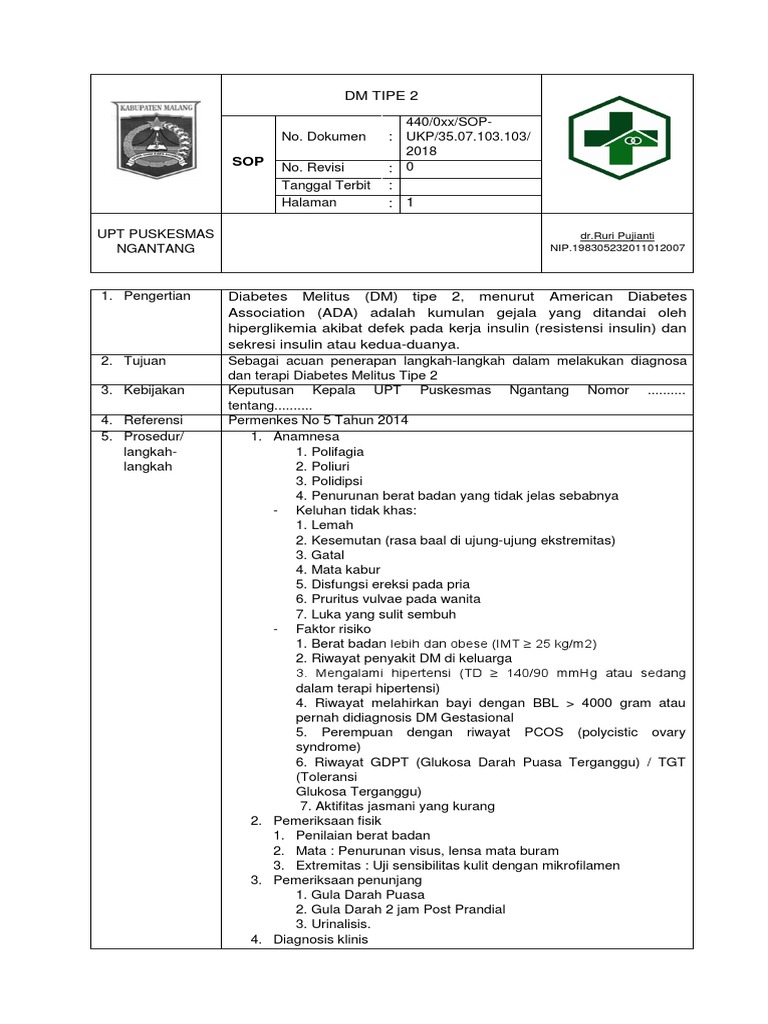 DM Tipe 2 Edit | PDF