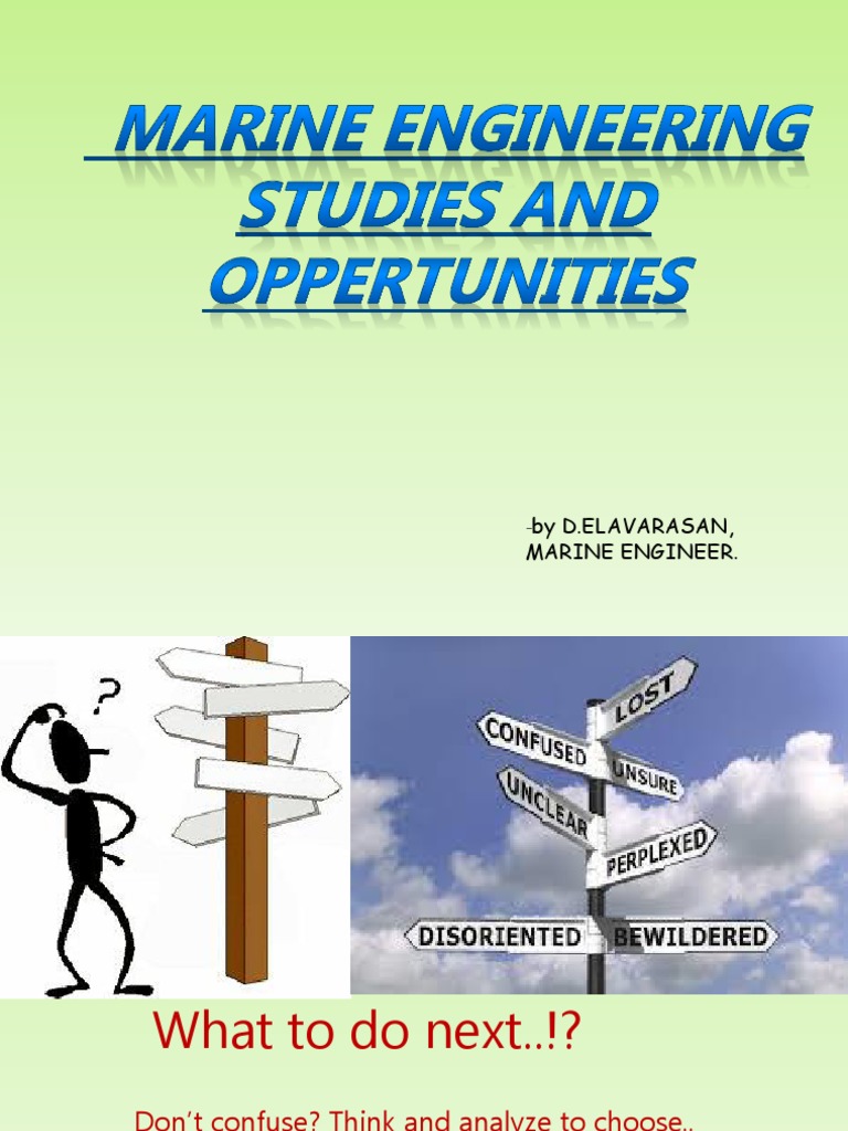 Marine Engineering Studies and Opportunities by Elavarasan Devarajan ...