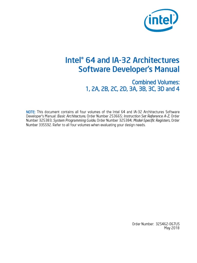 SDM Vol 1 2abcd 3abcd PDF | PDF | Intel | Computer Architecture