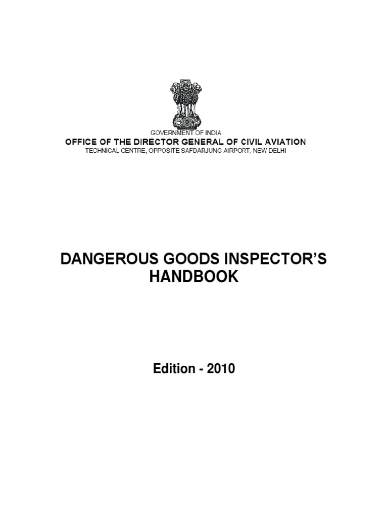 DG Inspectors Handbook DGCA | PDF | Dangerous Goods | Audit