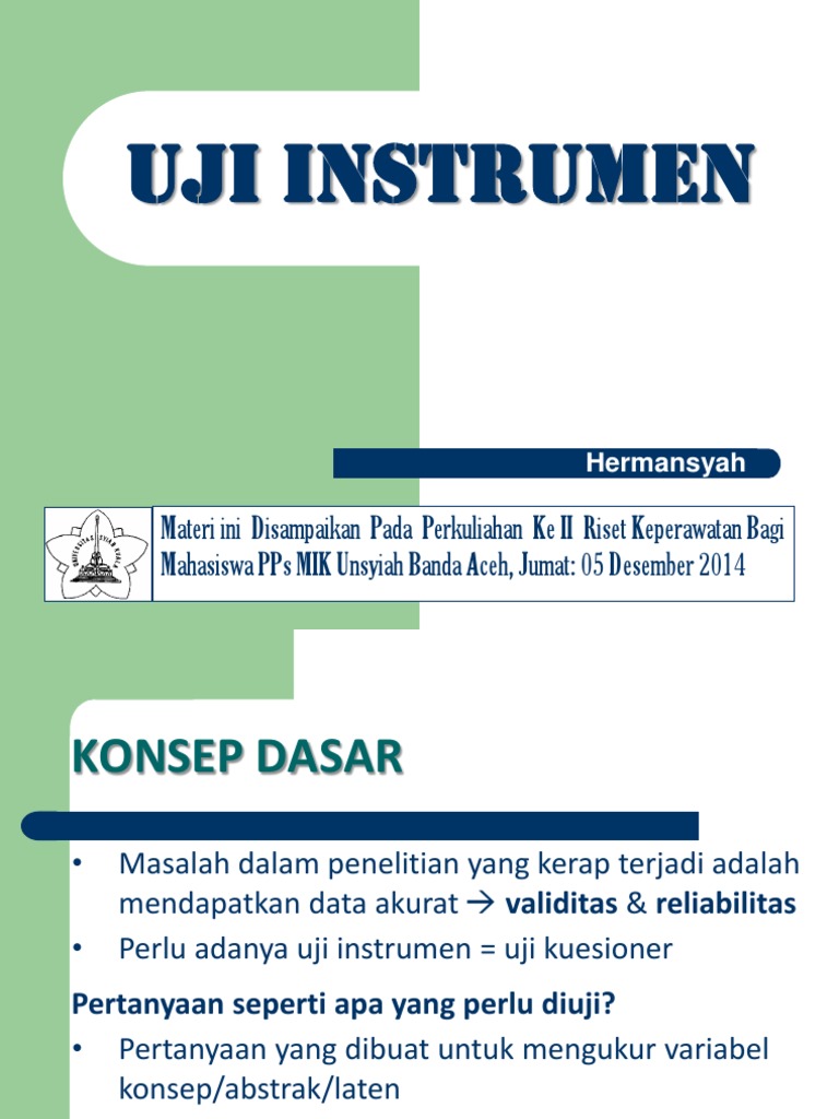 2-Uji Instrumen | PDF