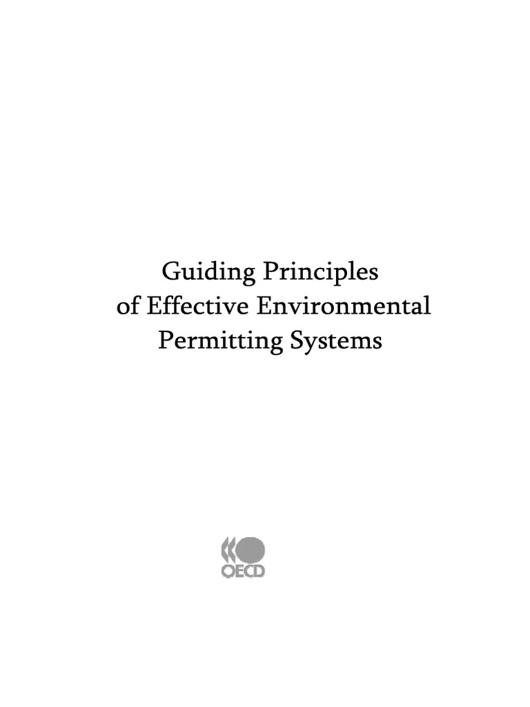 Guding Principles Permiting | PDF | Environmental Impact Assessment ...