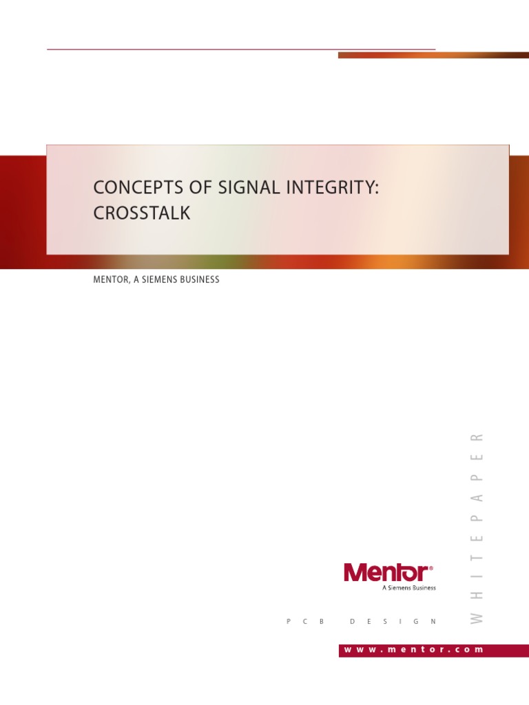 Concepts of Signal Integrity - Crosstalk | PDF | Inductance ...