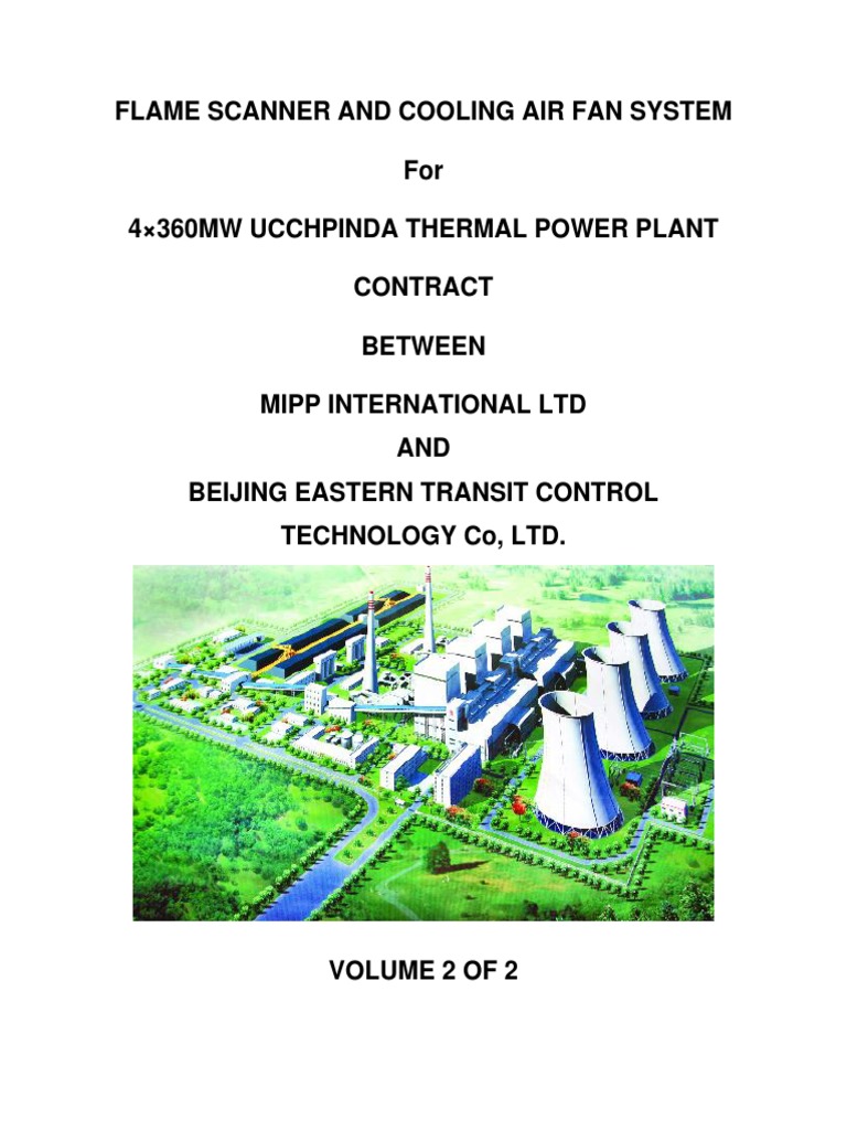 Contract for the Supply of Flame Scanners and Cooling Air Fan Systems ...