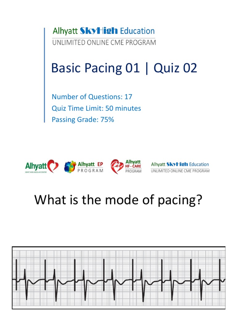Pacemaker Quiz for Nurses | PDF | Career & Growth