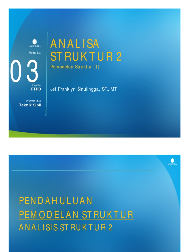 Modul Analisa Struktur II (TM3) | PDF