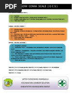 Tabel Skor Pemeriksaan GCS | PDF