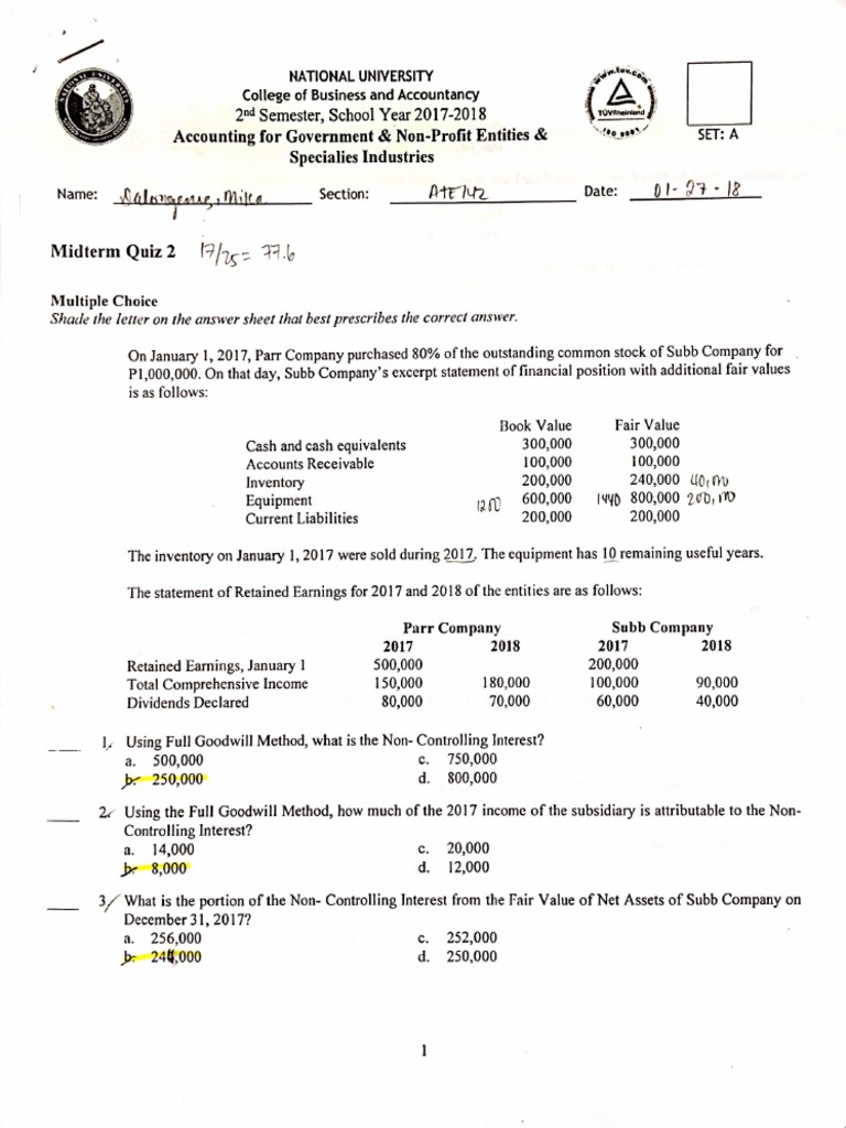 Advanced Accounting 2