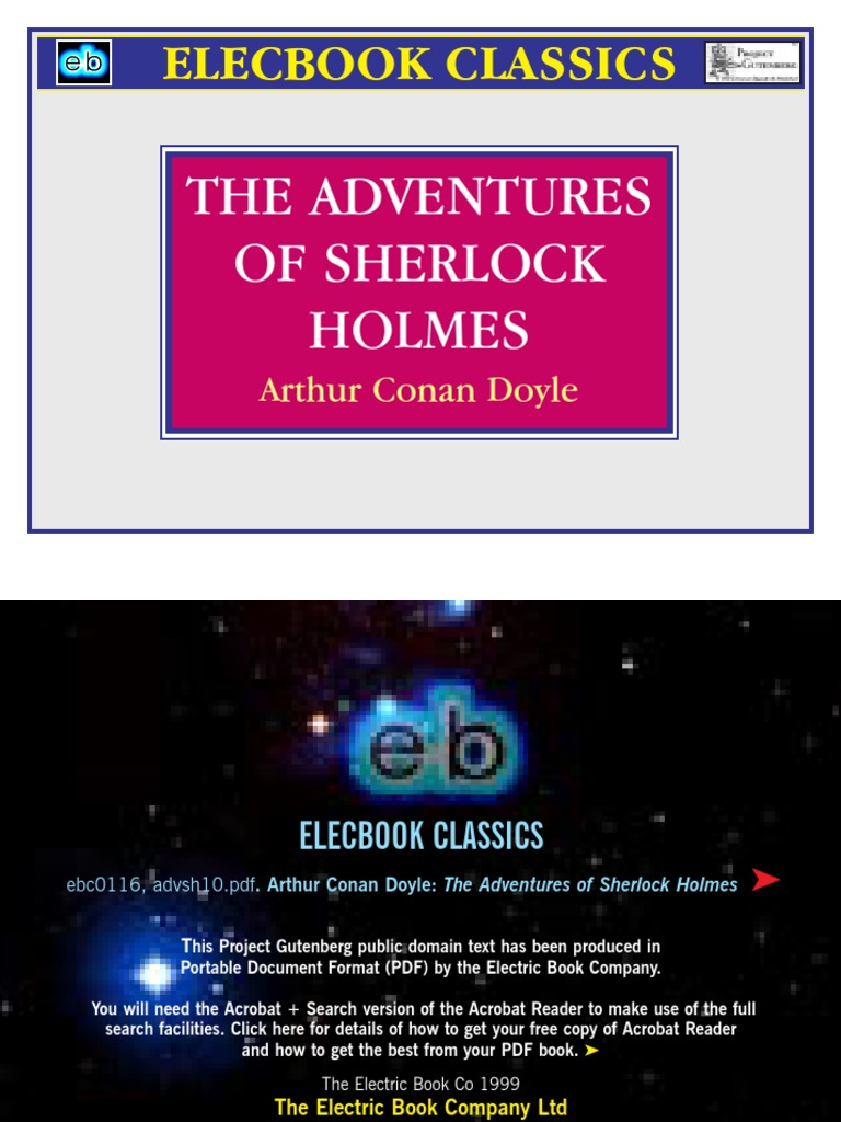 The Adventures of Sherlock Holmes | PDF | Sherlock Holmes | Project ...