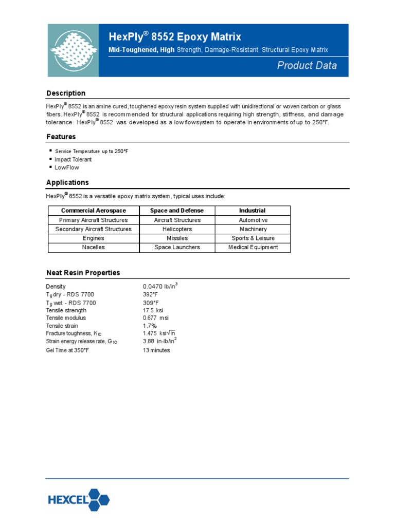 8552 | PDF | Epoxy | Materials
