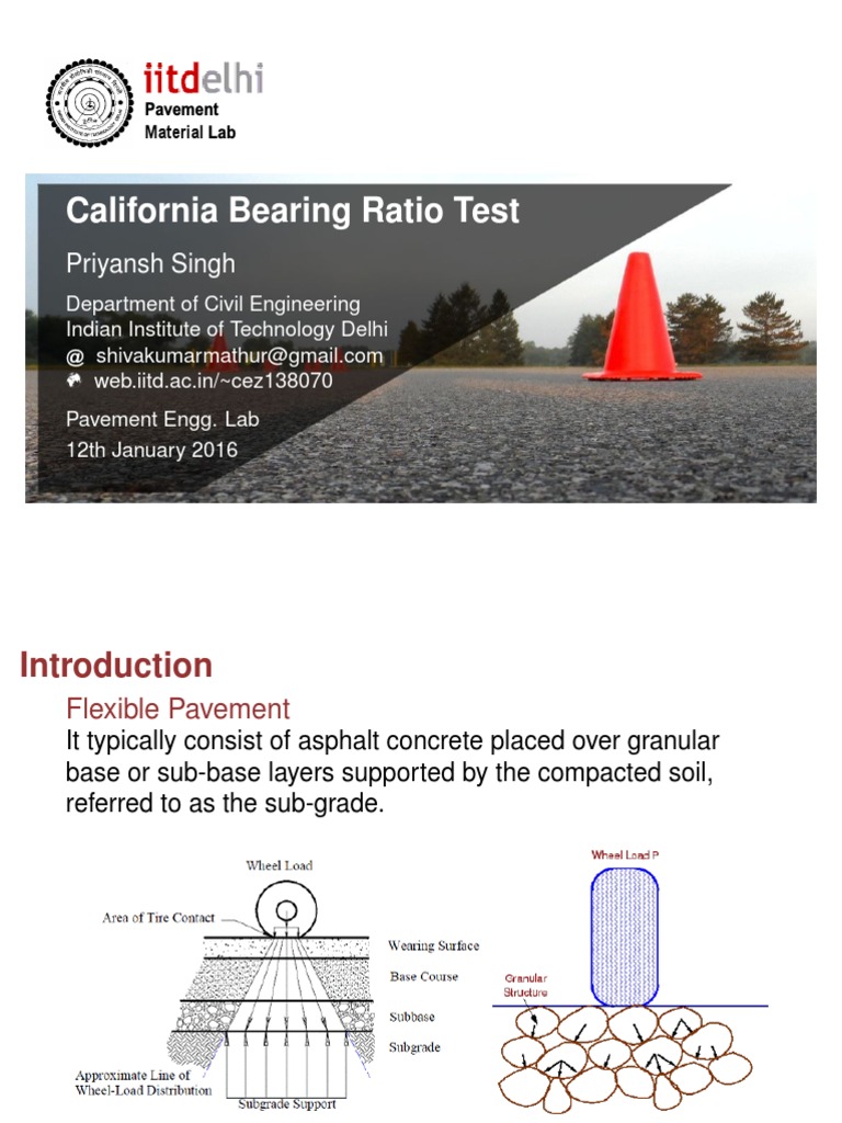CBR Test PDF | PDF | Road Surface | Density