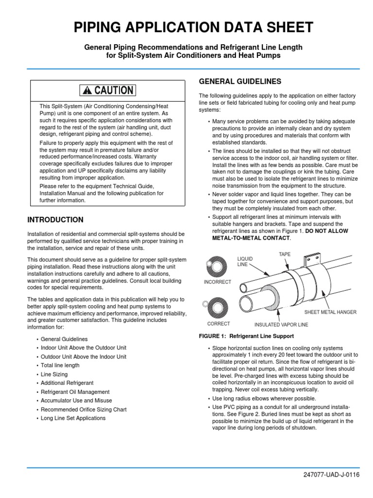 Koko Refrigerant Piping Sizing Guide | PDF | Heat Pump | Air Conditioning