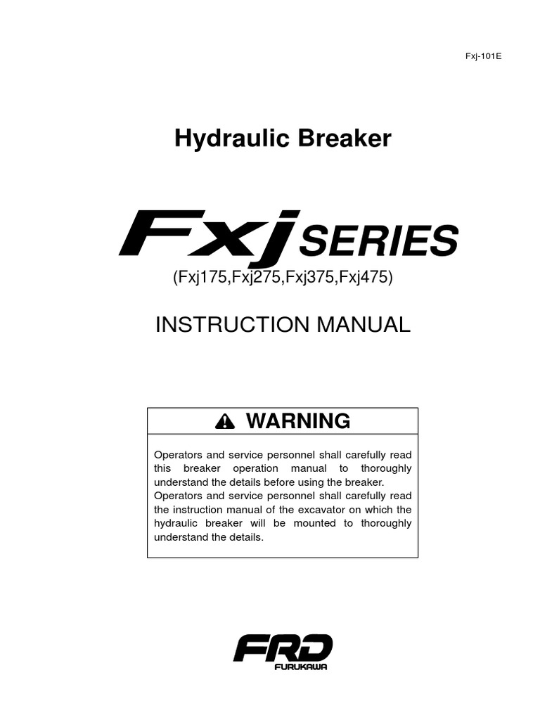 FXJ IM English | PDF | Demolition | Hazards