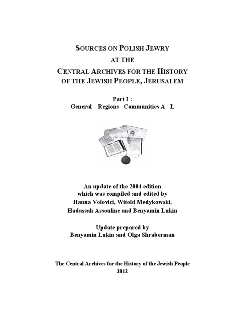Sources On Polish Jewry | PDF | History Of The Jews In Poland | Lviv